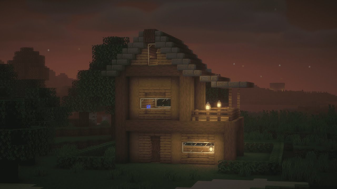 How to build a beautiful house in Minecraft - YouTube