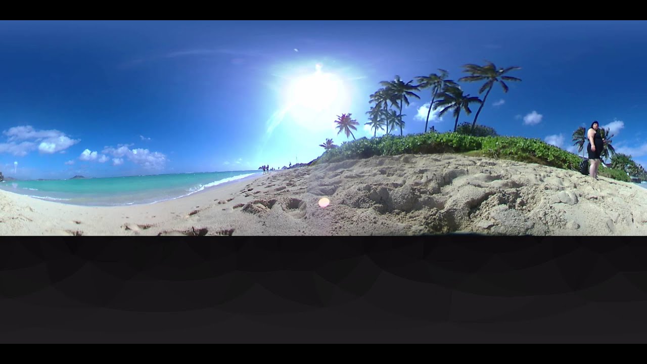 Lanikai Beach Hawaii - Virtual 360 Video - YouTube