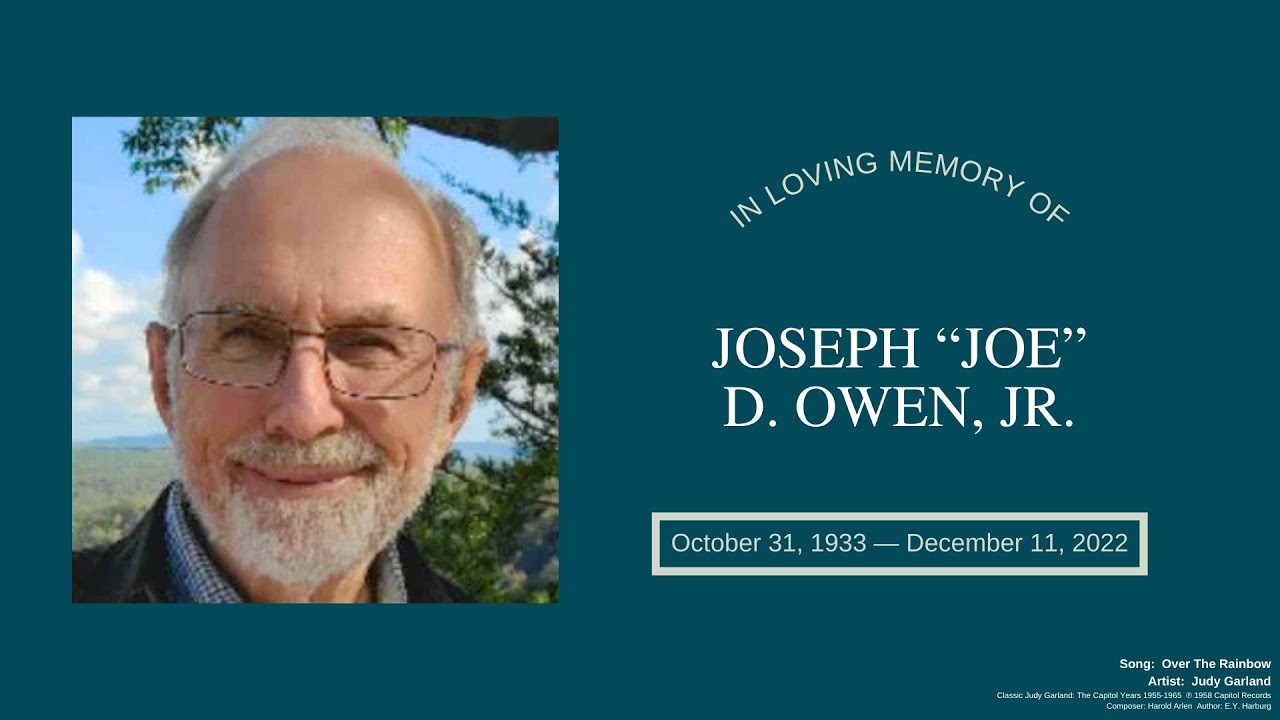 Joe Owen Memorial Slideshow - YouTube