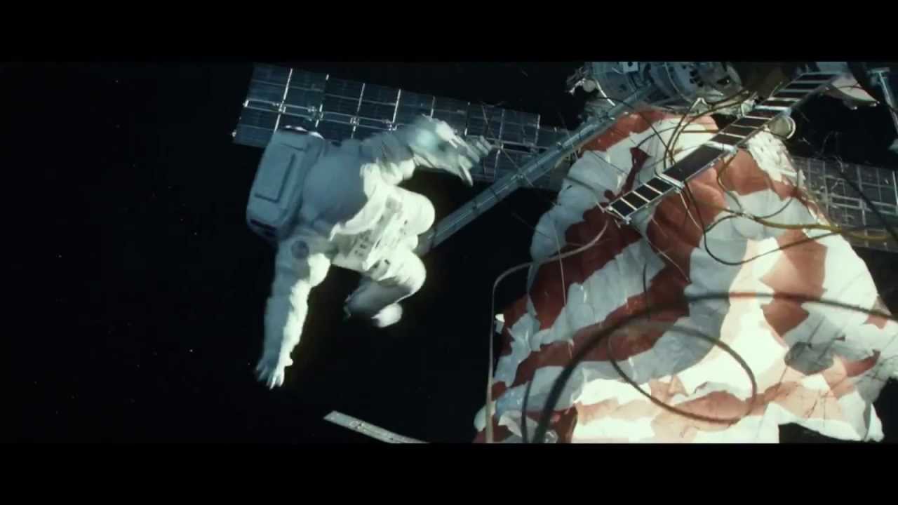 Gravity (Starring Sandra Bullock & George Clooney) Movie Review - YouTube