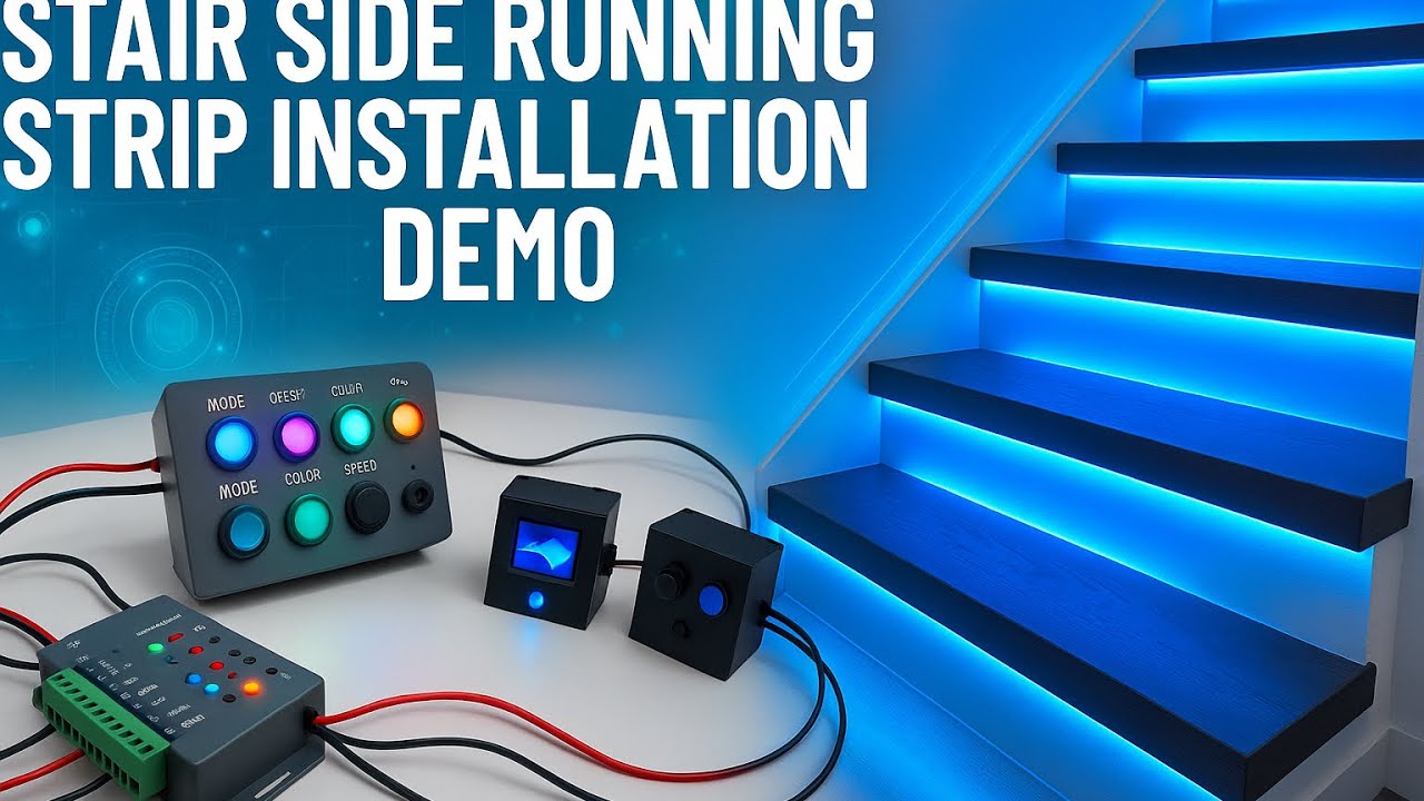 ie pixel stair controller with silicone profile ready to install - YouTube