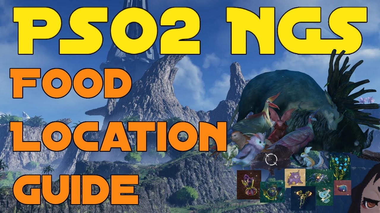 PSO2 NGS: Food Location Guide - YouTube