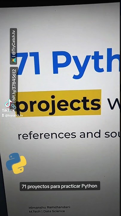 71 proyectos para practicar Python - YouTube