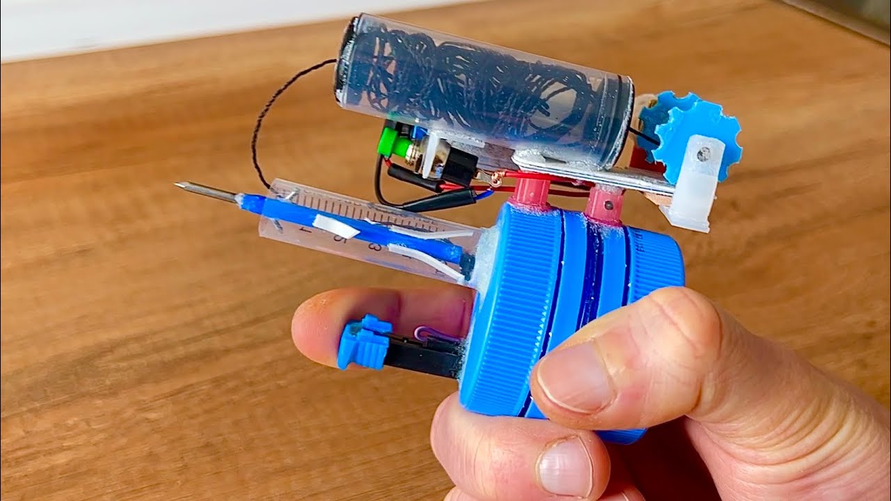 Pocket homemade with a harpoon - YouTube