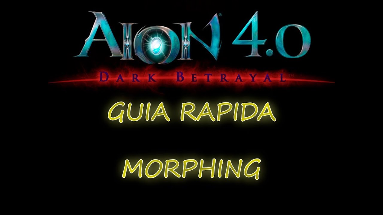 AION 4.0 - GUIA RAPIDA - QUE ES Y COMO USAR EL MORPHING - YouTube