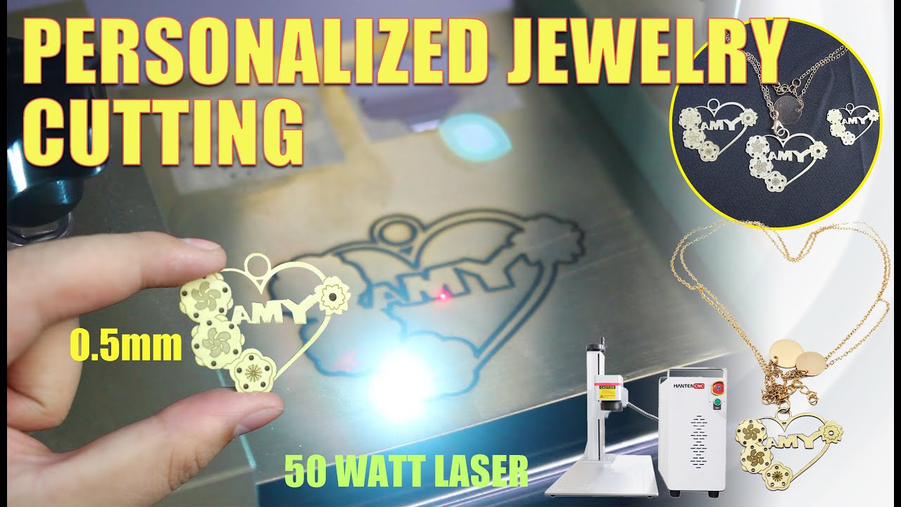 50W Laser Marking Machine Personalized Jewelry Cutting丨Pendant Laser ...