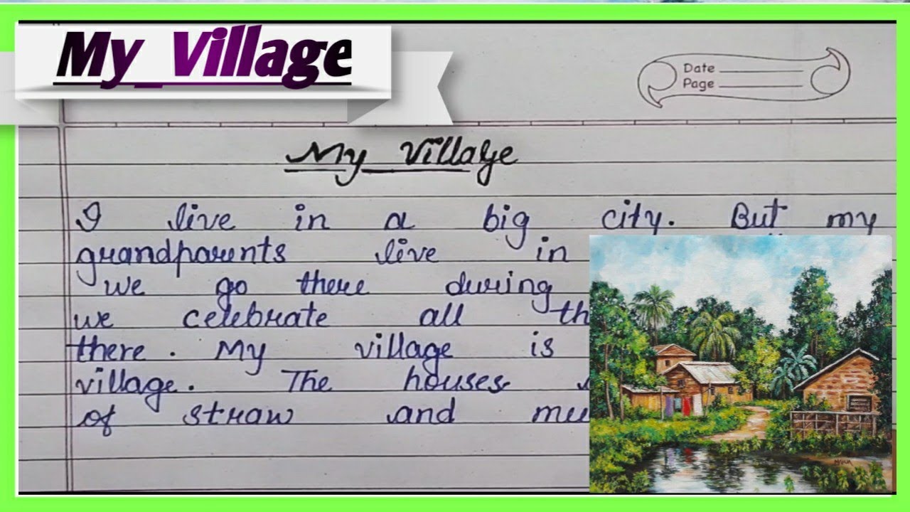 ||write an essay on my village in english.... ||| - YouTube