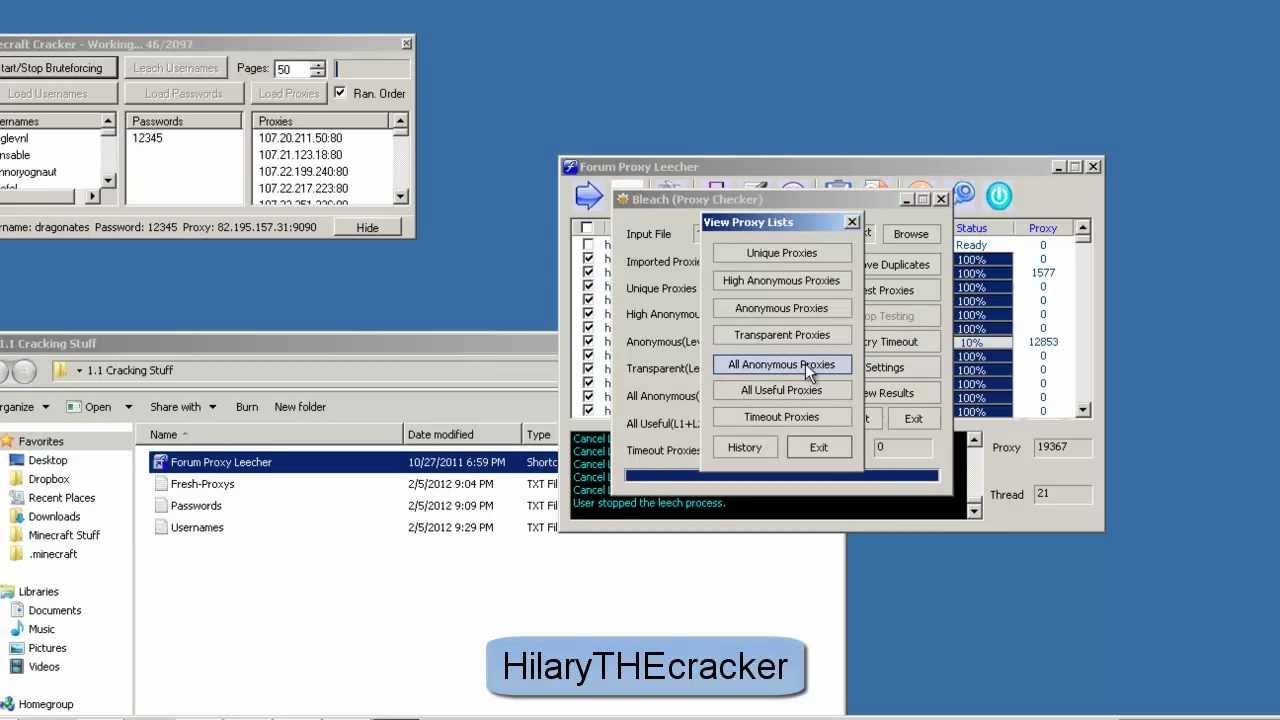 Minecraft Account Cracker - 2012 [HD] - YouTube