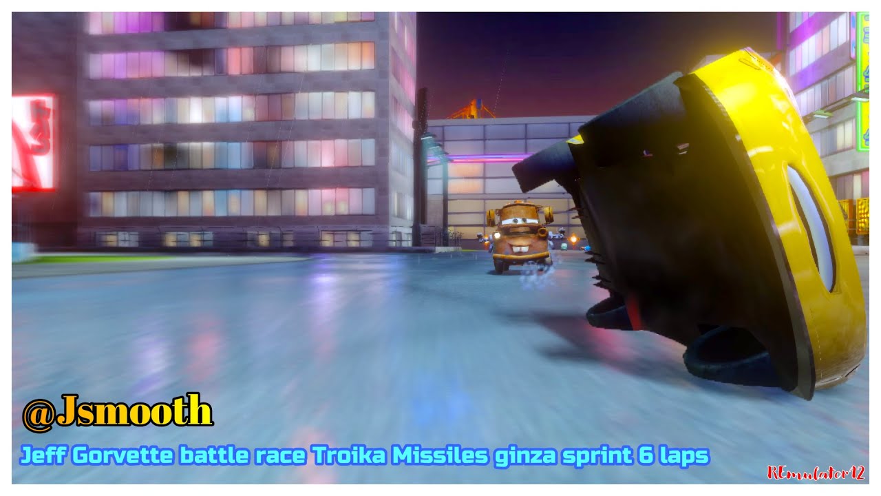 Cars 2 The Video Game | Jeff Gorvette - Battle Race (Troika Missiles ...