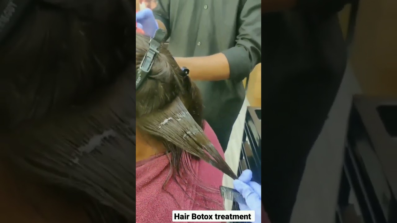 hair Botox treatment new look and hair cut 💇‍♀️💇‍♀️#shorts - YouTube