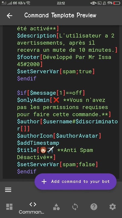 New bdfd dc commands for bots.. - YouTube