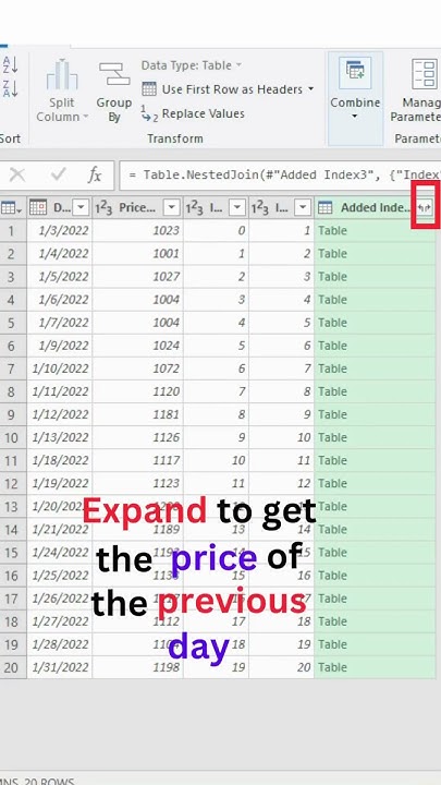 Calculate % Change Between Rows in Power Query Without M Code - YouTube
