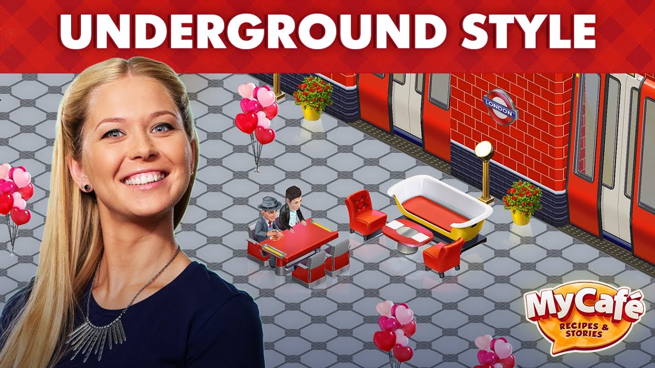 My Cafe in English Underground Style - YouTube