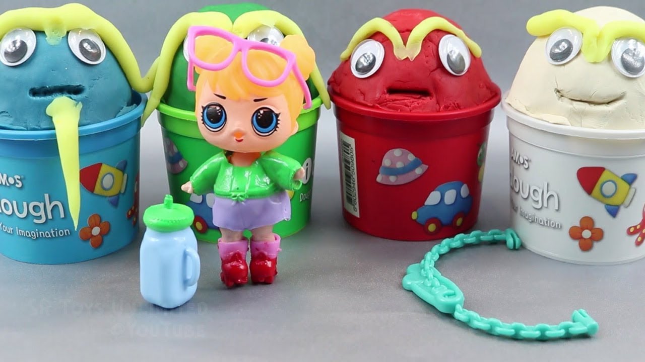 4 Colors Play Form Ice Cream Cups 🎶🎵Super Joy LOL Surprise Eggs - YouTube