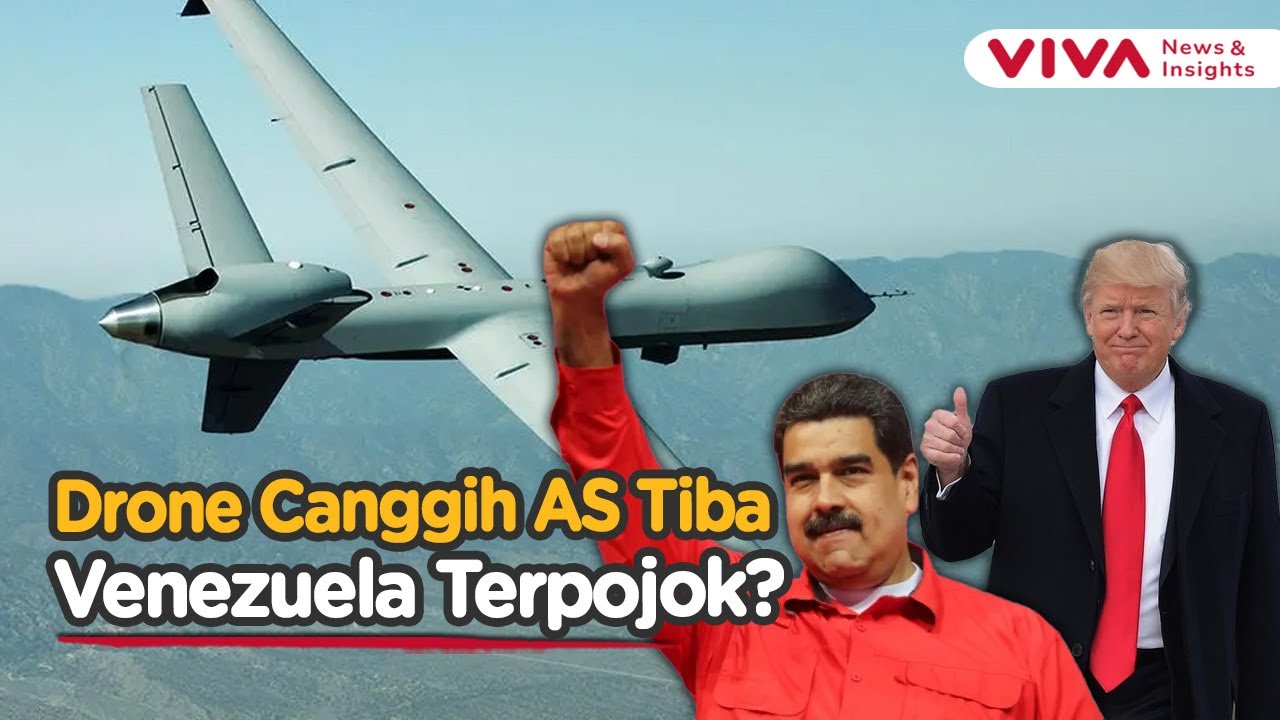 Drone MQ-9 Reaper AS Terpantau Ikut Kepung Venezuela - YouTube