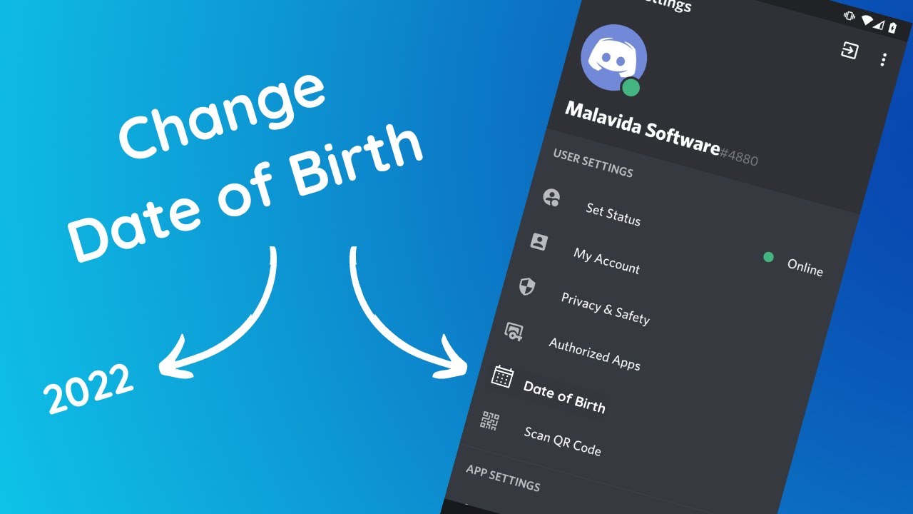 How to change Date of Birth in Discord 2022 (Change Discord Date of ...