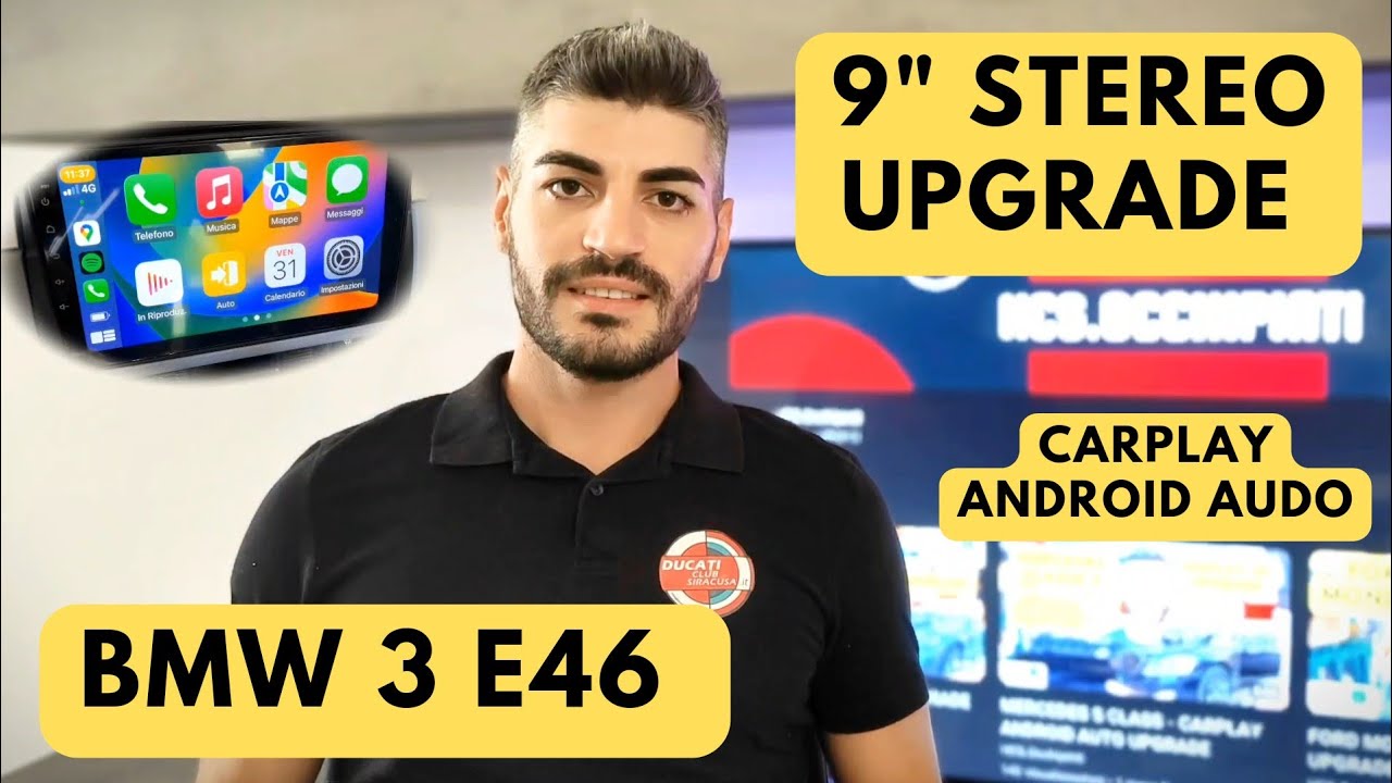 BMW SERIE 3 E46 - RADIO UPGRADE CARPLAY ANDROID AUTO - YouTube