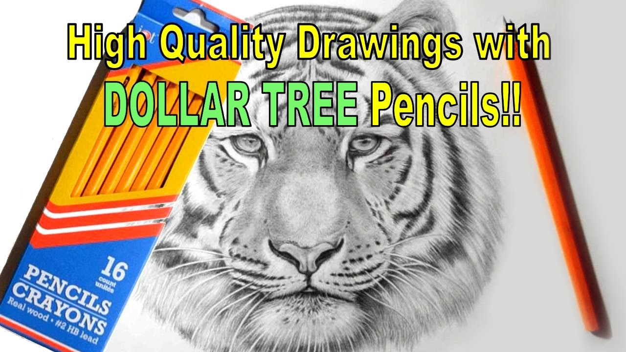 Drawing Fine Art High Quality Drawings with Dollar Tree Pencils!! - YouTube