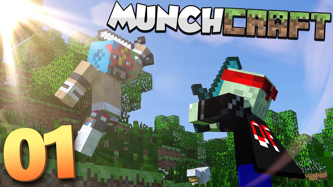 MunchCraft Returns!! Survival Multiplayer Episode 1 ft. TyranitarTube ...