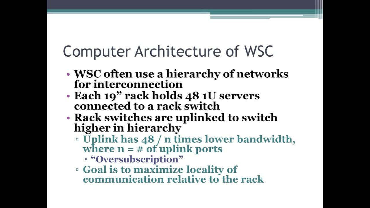 Warehouse Scale Computers to Exploit Request Level and Data Level Parallelism - YouTube