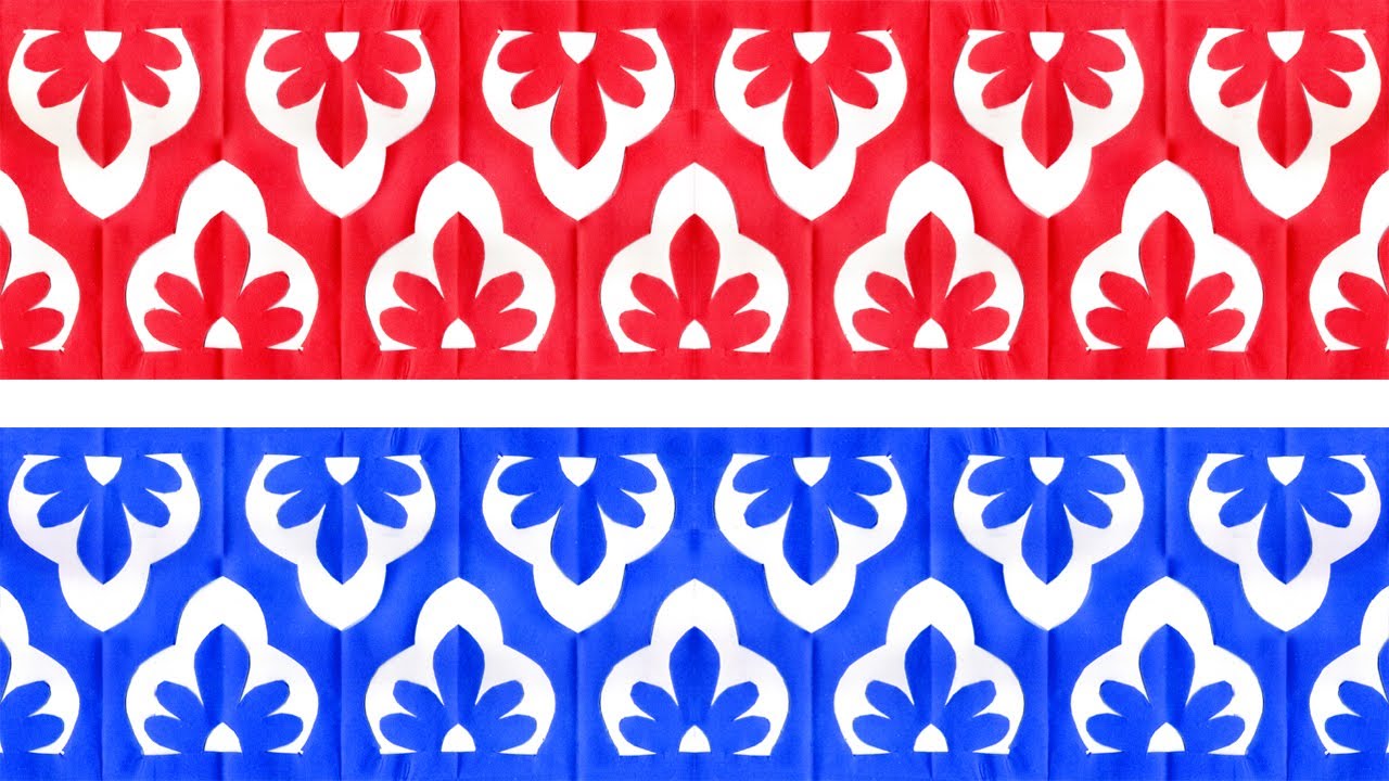 paper cutting design border simple | border design for bulletin board ...