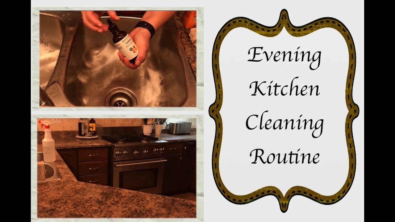 My Evening Kitchen Cleaning Routine - YouTube