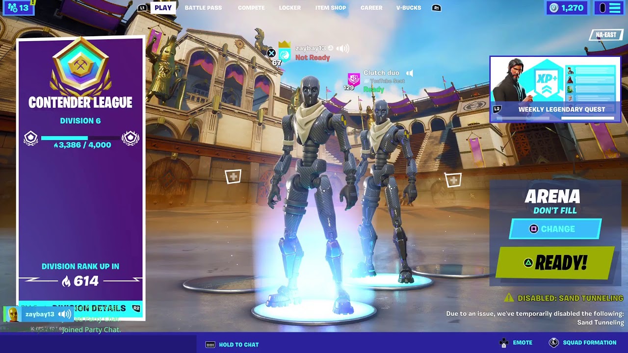 Playing arena with my duo 3k points - YouTube