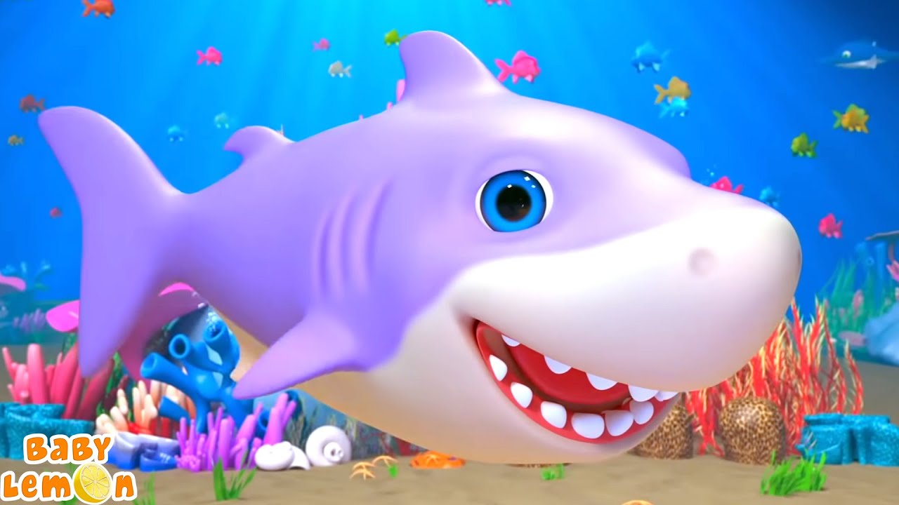 Baby Shark Song, Animal Cartoon and Kindergarten Rhyme by Children ...
