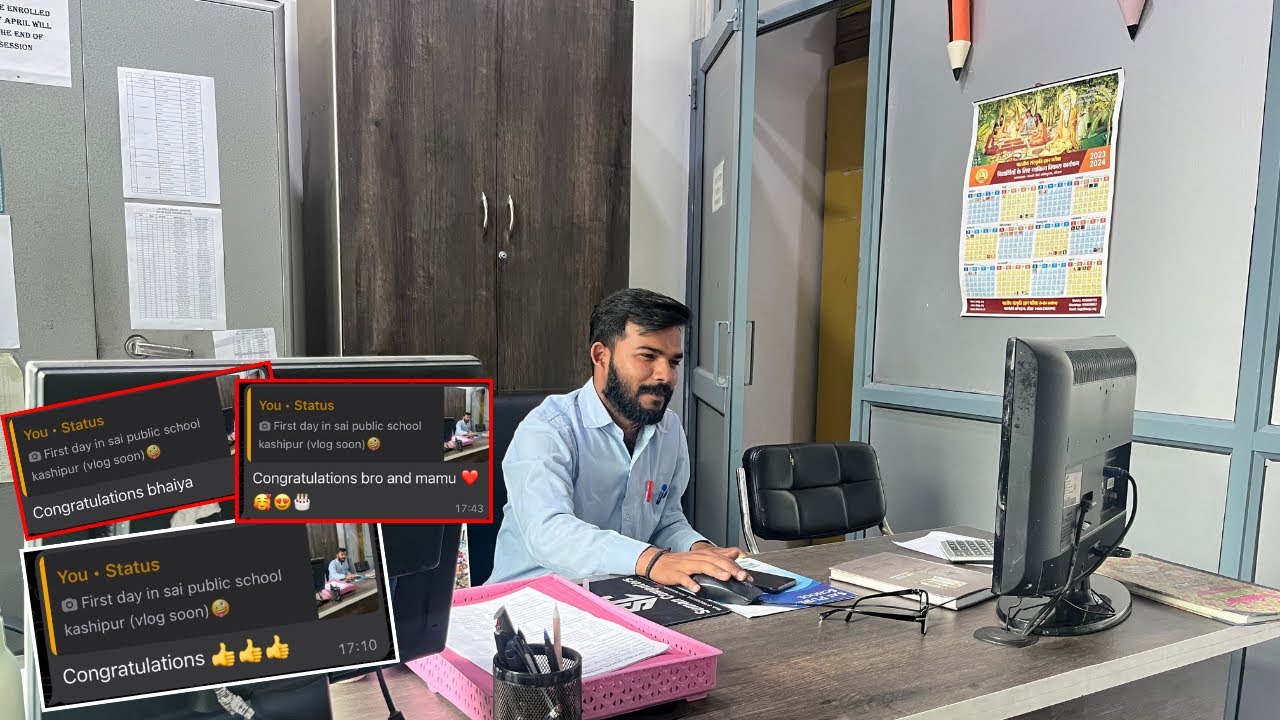 First Day Of My New Job As Office Assistant in Sai Public School 😍| New ...