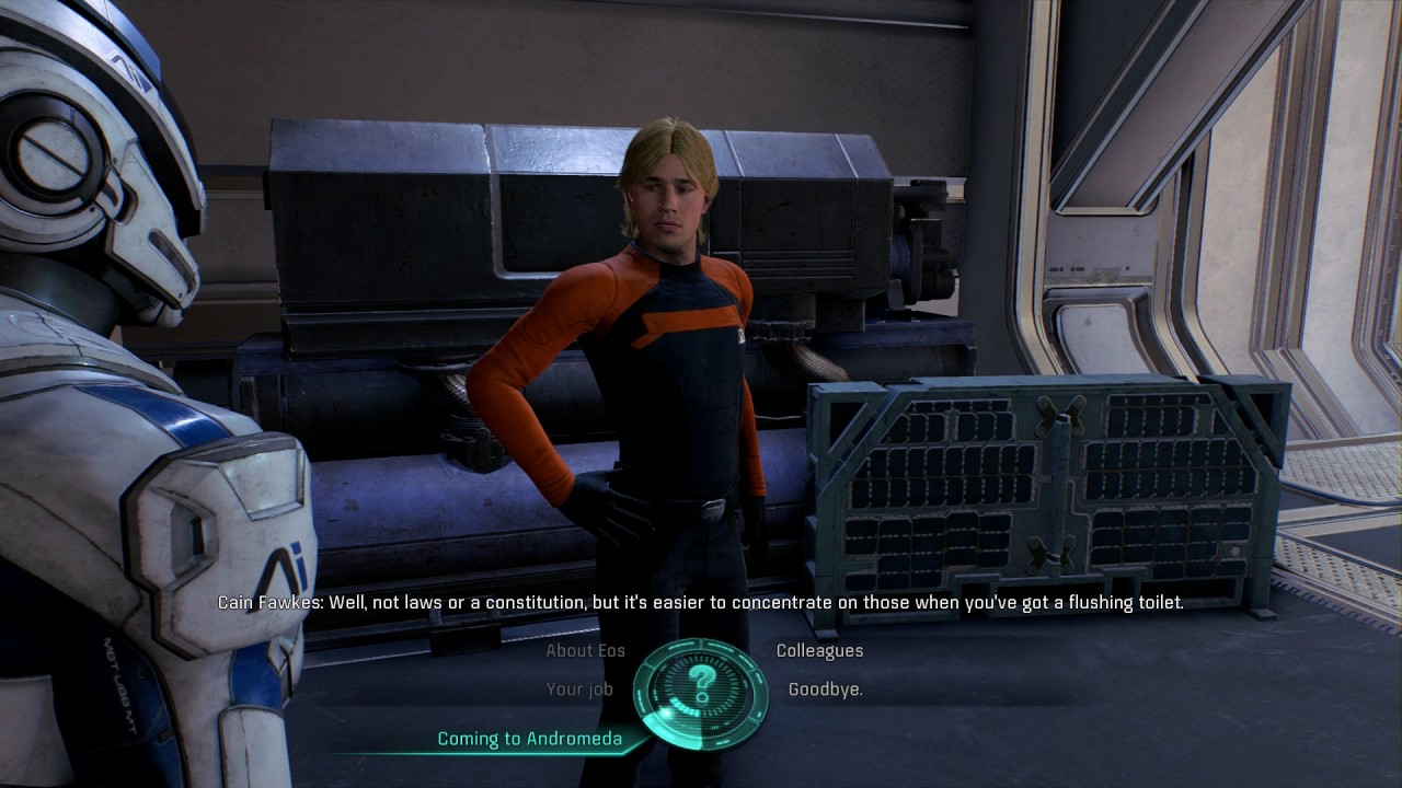 Mass Effect: Andromeda - Prodromos: Ryder Meets Cain Fawkes (Chief ...