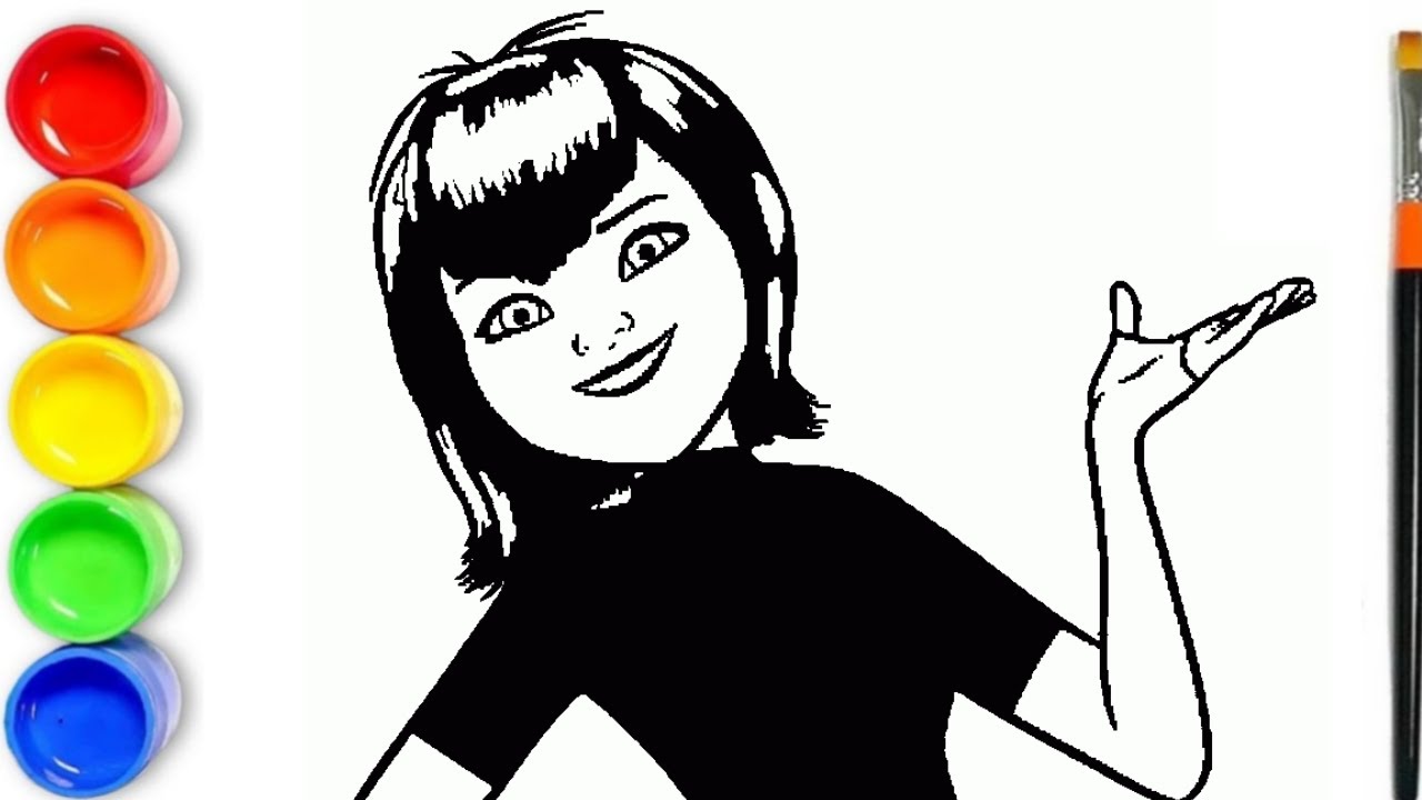 How to Draw Mavis - Hotel Transylvania Drawing Coloring For Kids ...