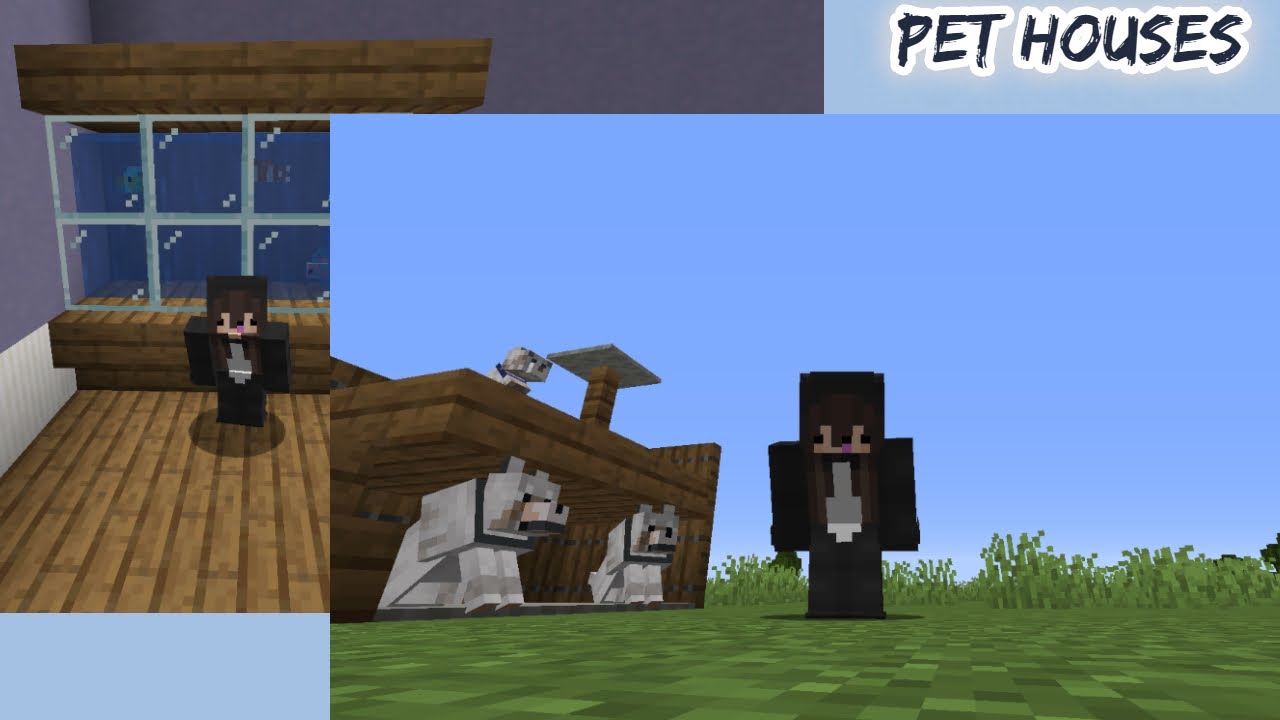 How To Build A Pet House In Minecraft - YouTube