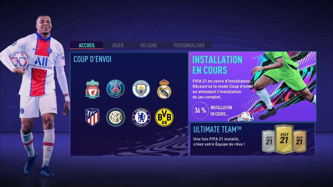 Installation FIFA 21, combien de temps ? - YouTube