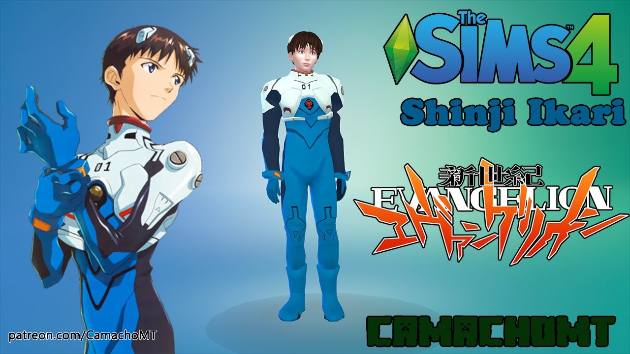 Shinji Ikari | Evangelion | Sims 4 | Descarga + CC - YouTube