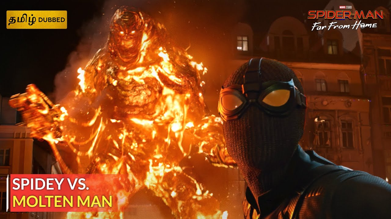 Epic Clash: Spider-Man & Mysterio Take on Molten Man! SPIDER-MAN: FAR ...