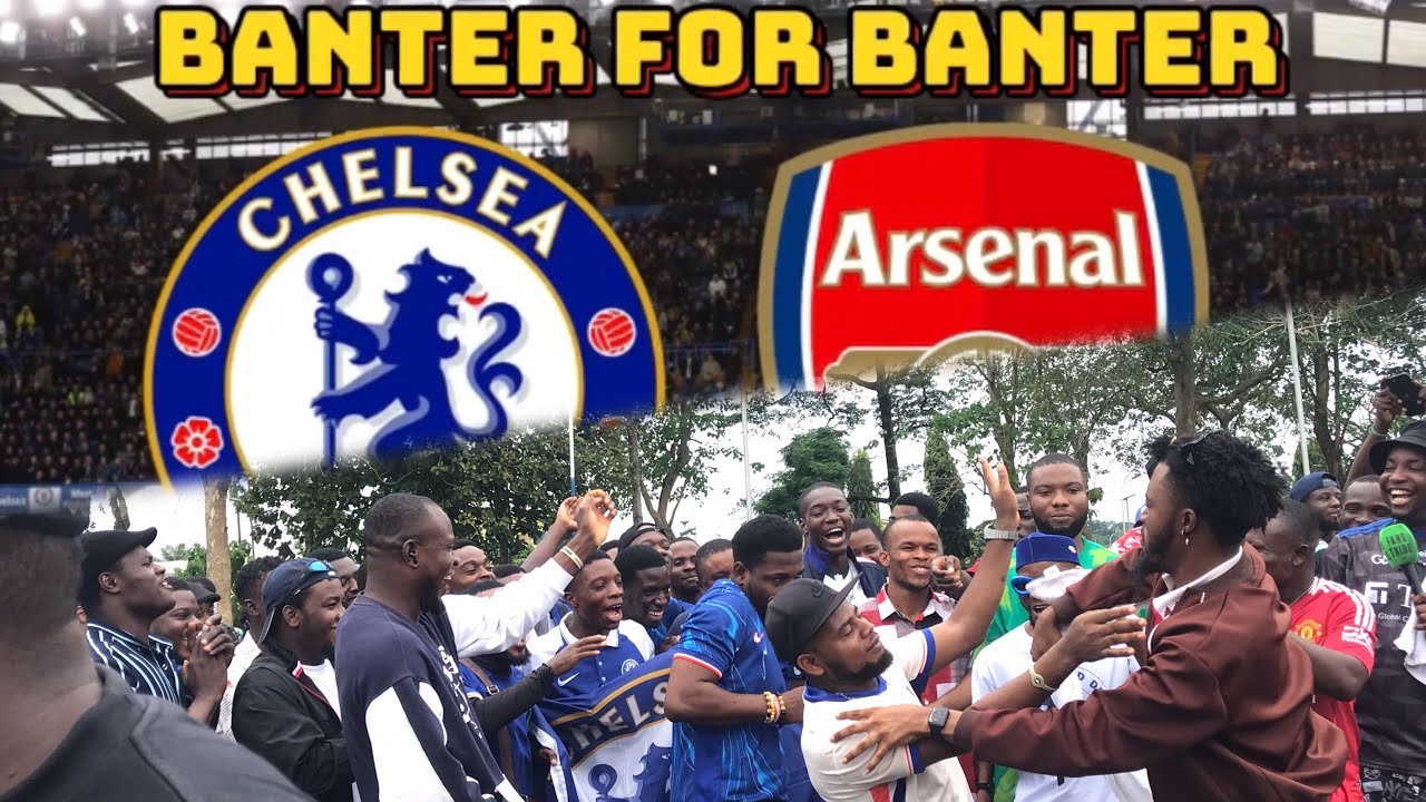 Chelsea vs Arsenal fans Banter with Football Fans Tribe - YouTube