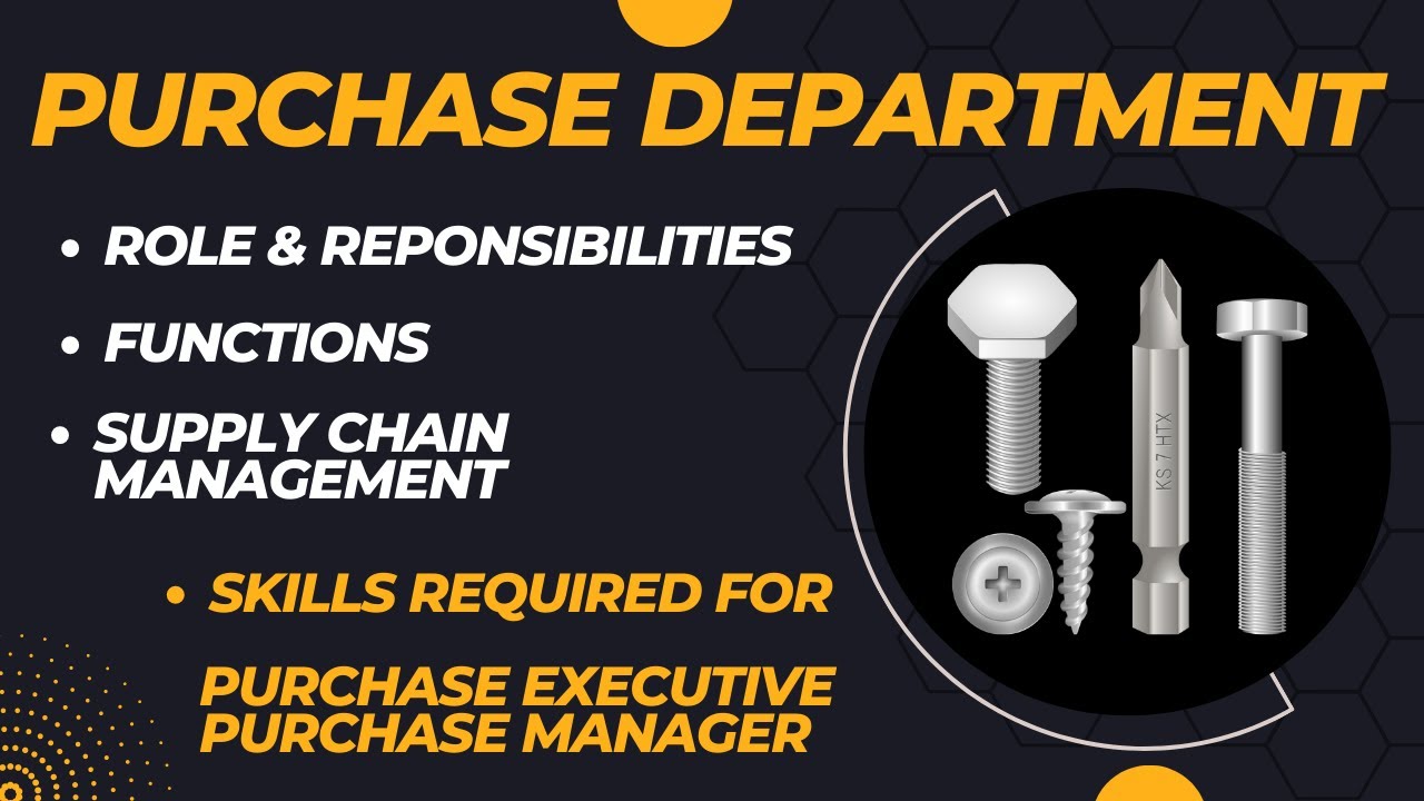 Role & Responsibility of Purchase engineer I Procurement skills - YouTube