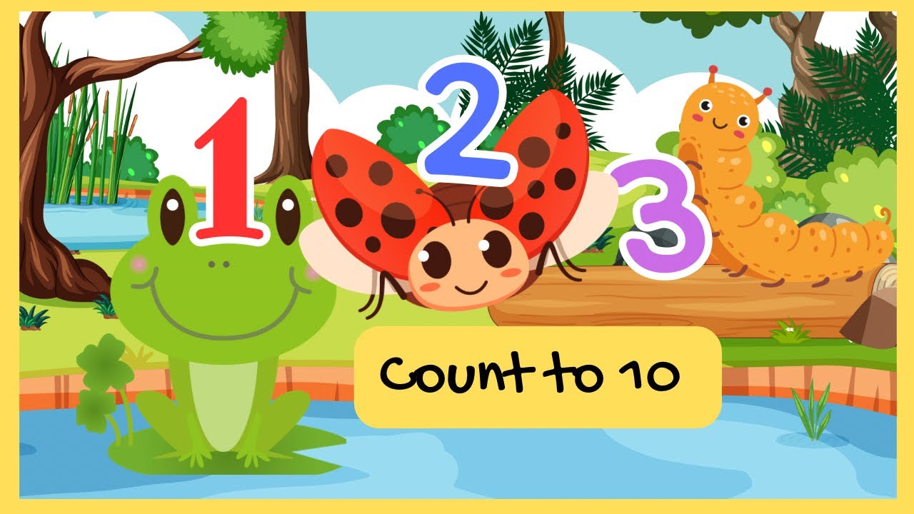 Spring counting song | Counting Insects and Frogs from 1 to 10 - YouTube