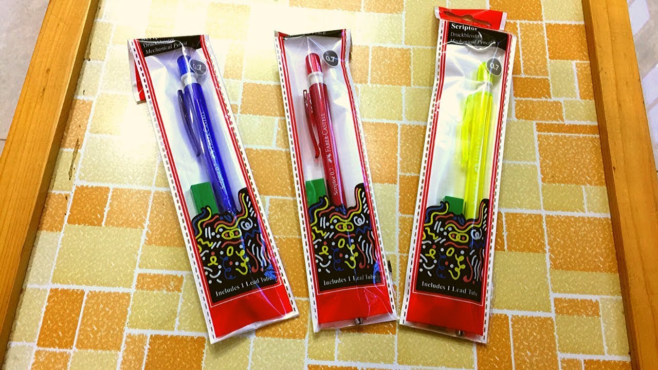 Unboxing and Review of faber castell scriptor mechanical pencil 0.7 mm ...