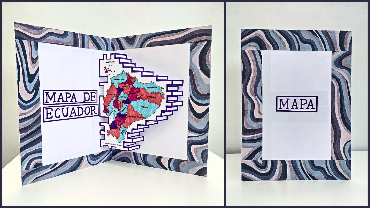 Mapa de Ecuador│Tarjeta Pop-Up - YouTube