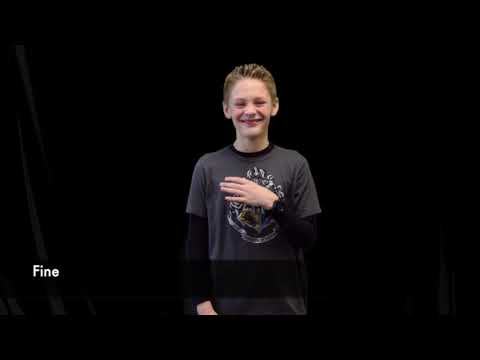 "Fine" ASL - YouTube