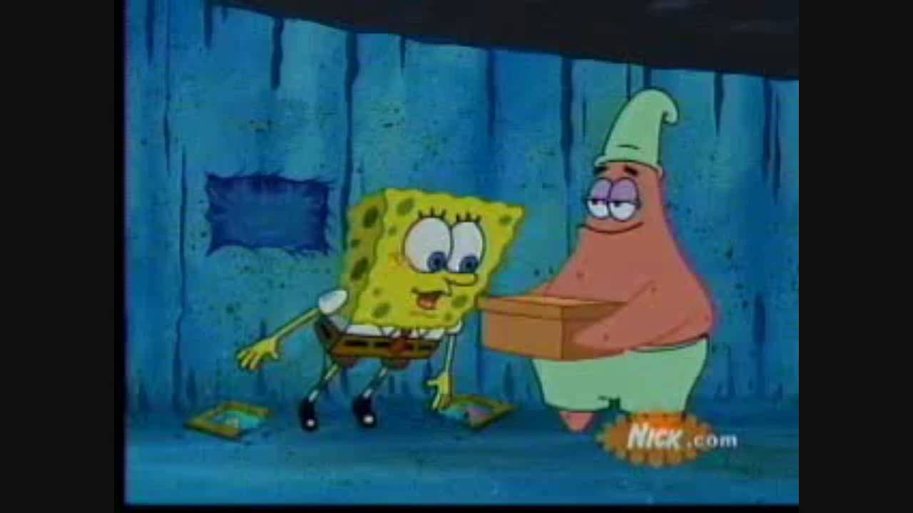 SpongeBob's Sees Whats in Patricks Box WTF BOOM - YouTube