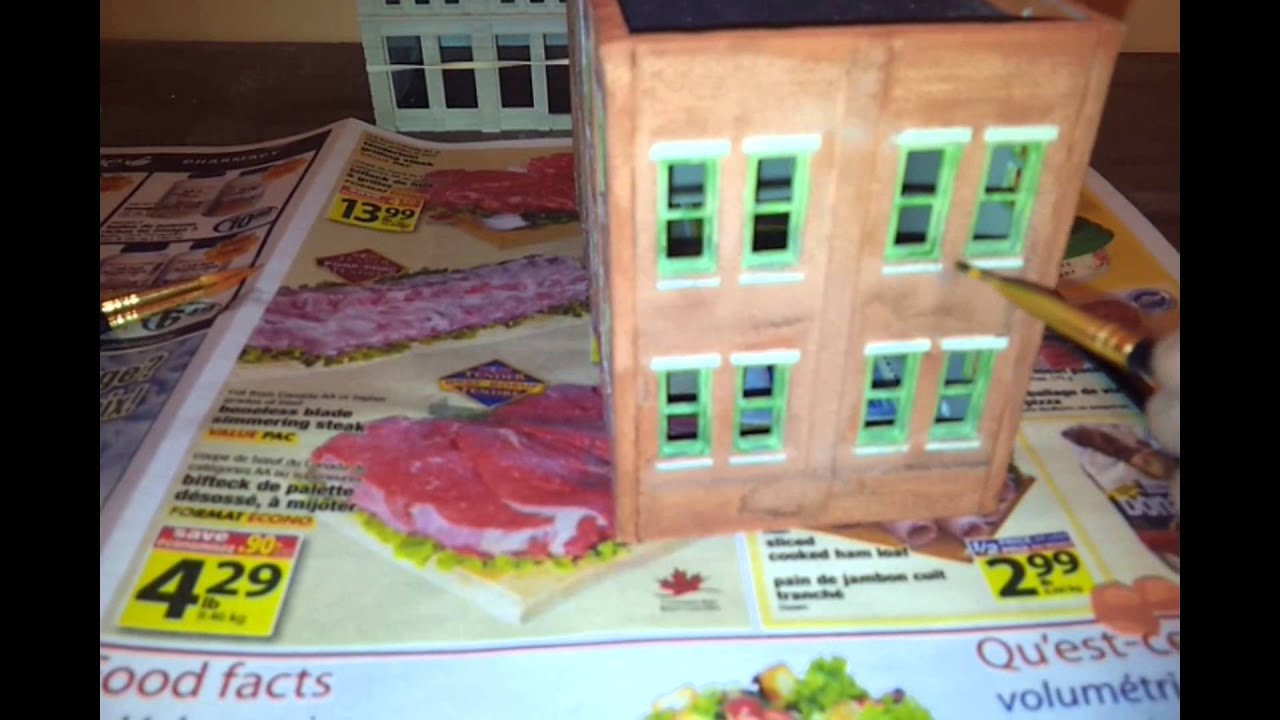 Weathering an HO scale building - YouTube