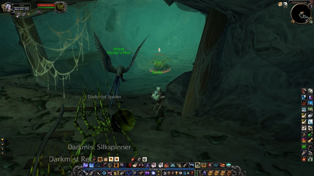 Darkmist Widow (Rare), Dustwallow Marsh, WoW Classic - YouTube