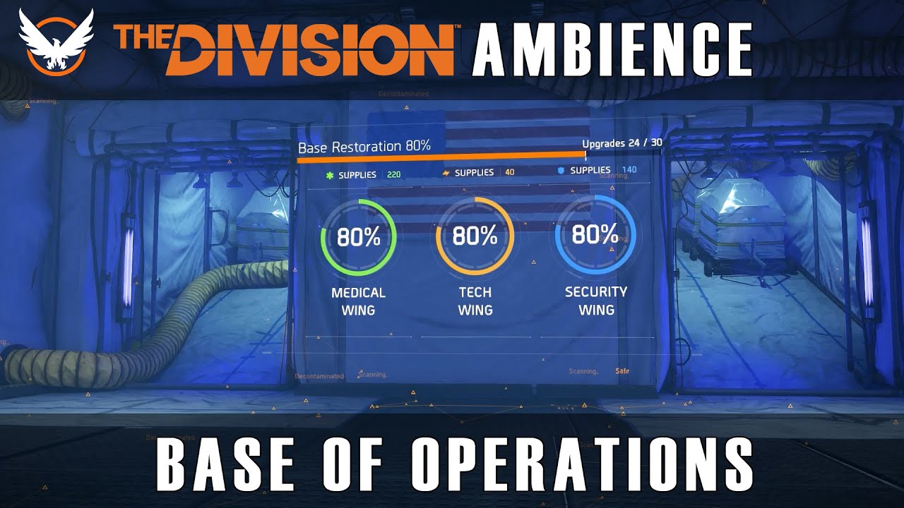 The Division - Base of Operations [Ambience AMSR Focus Deep Work ...