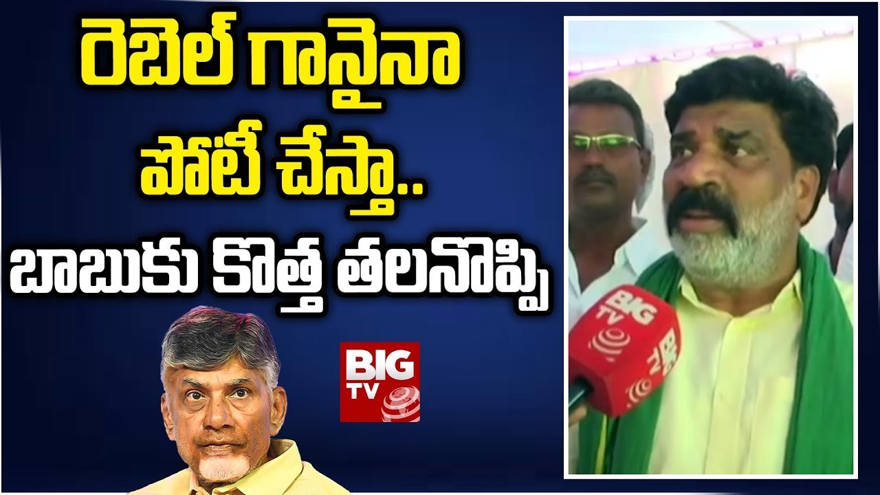 TDP Leader Dharmavaram Subba Reddy | రెబెల్ గానైనా పోటీ చేస్తా ..బాబుకు ...