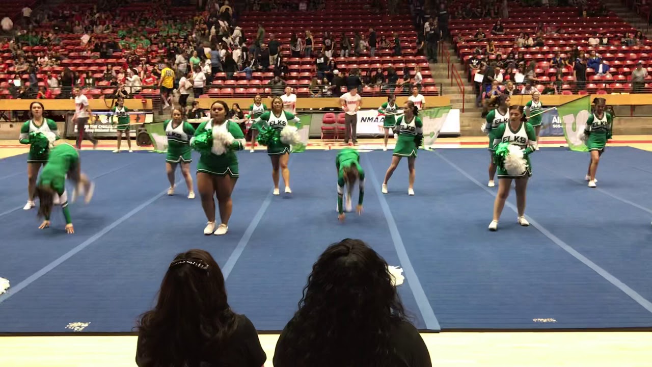 2019 Pojoaque Valley Cheerleading State Competition Day 1 - YouTube