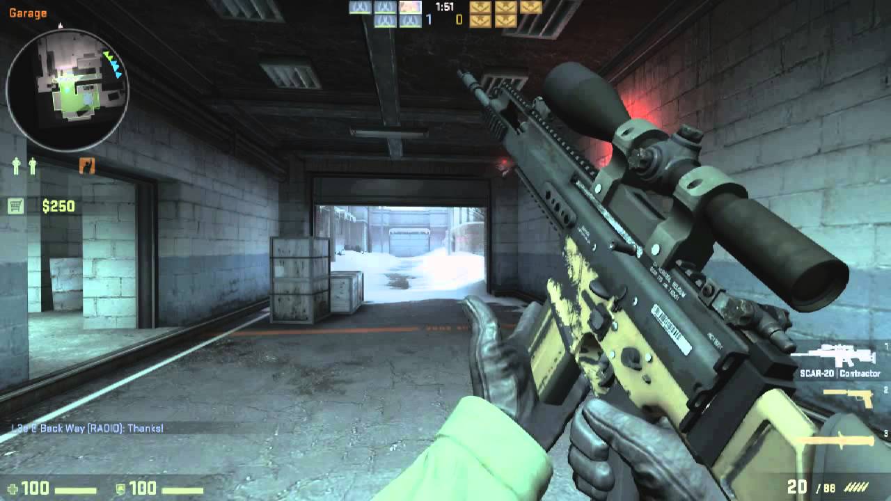 SCAR-20 Contractor - Counter Strike Go Skin - YouTube