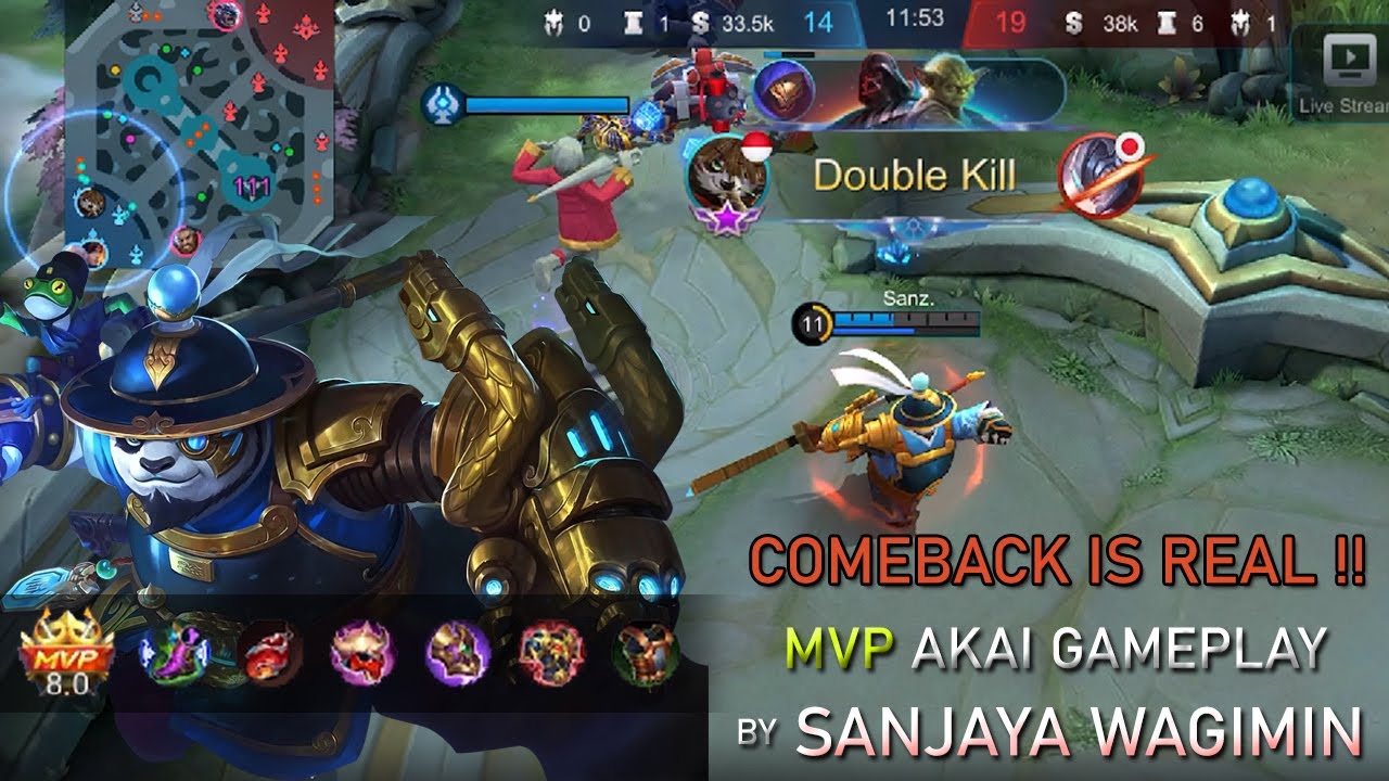 MVP Akai Gameplay Mobile Legends By Sanz. | Top Global Akai Imperial ...