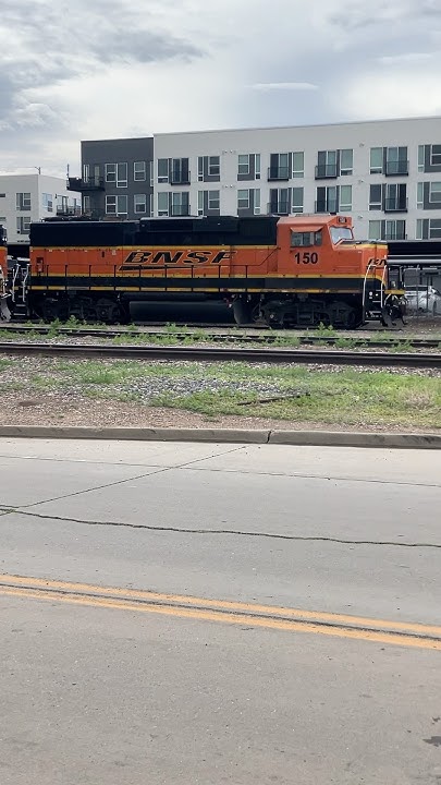 BNSF GP60M 150 idles at the Longmont depot #bnsf #sd70mac #trains #shorts #train #shorts # ...